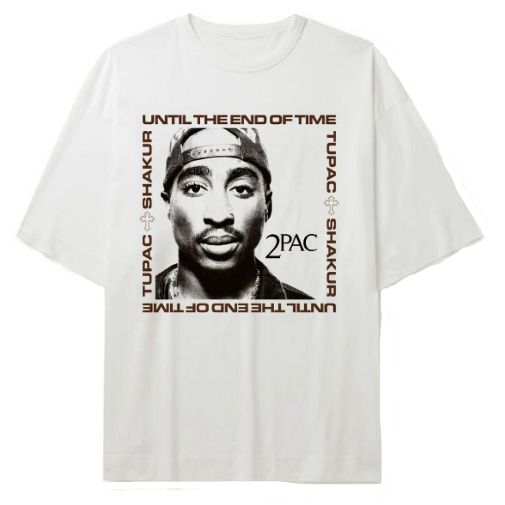 2Pac - T-Shirt - 2Pac (White) (Bolur) – Alda Music