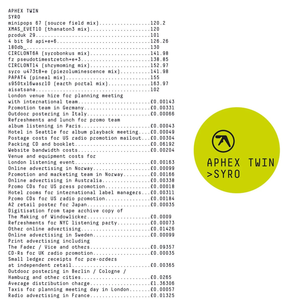 Aphex Twin - Syro – Alda Music
